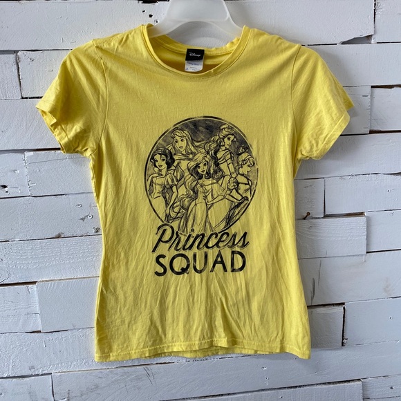 Disney | Tops | Disney Princess Squad Shirt Size S Yellow | Poshmark